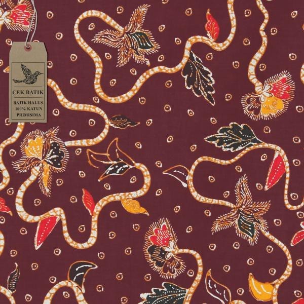 Jual Kain Batik - Motif Ular Bunga Madura Manis (Merah Hati) | Shopee ...