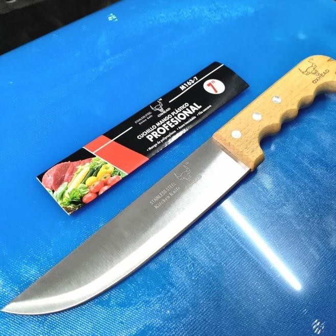 Jual Oxhead Profesional 6" 7" 8" Gagang Kayu Cutting Tajam ...