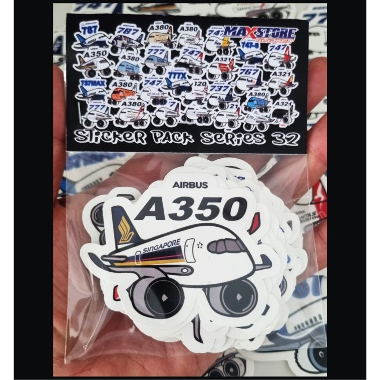 Jual Sticker Pesawat Terbang / Aeroplane Sticker / Sticker Koper ...
