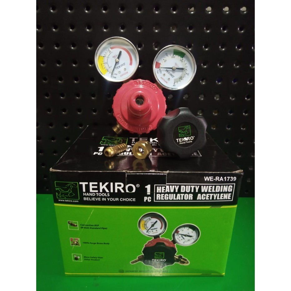 Jual Tekiro Regulator Las Acetylene Welding Heavy Duty 40 Bar We-Ra1739 ...