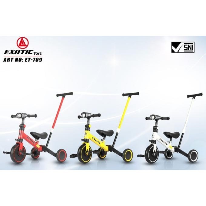 Jual Sepeda Roda Tiga Balance Bike 4 In 1 Music Exotic Et-709 Et709 Et ...