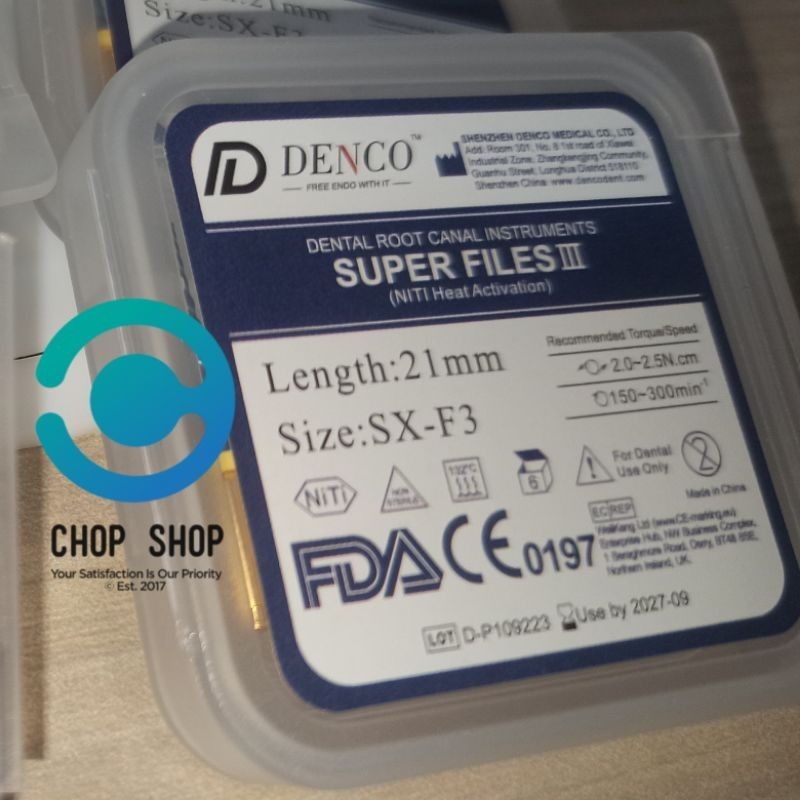 Jual ORIGINAL Denco Super Files III Endo File Rotary PSA Sequence ...