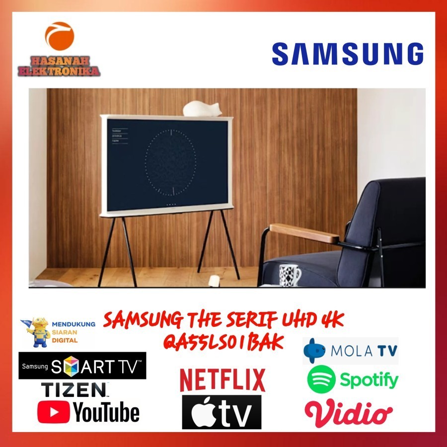 Jual SAMSUNG THE SERIF QA55LS01B 55 INCH QLED 4K SMART TV TIZEN NEW ...