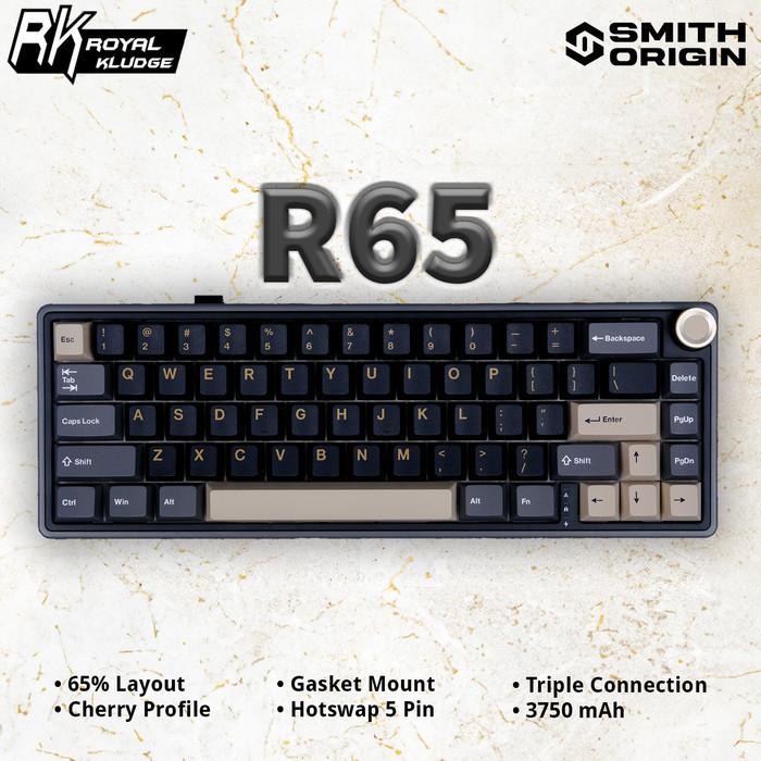 Jual New Royal Kludge Rk R65 Gasket Wireless Mechanical Keyboard | Shopee Indonesia