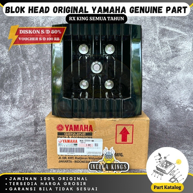 Jual Cylinder Blok Block Head Rx King Rxking Rxk Rxs Original 3KA-E1111 ...