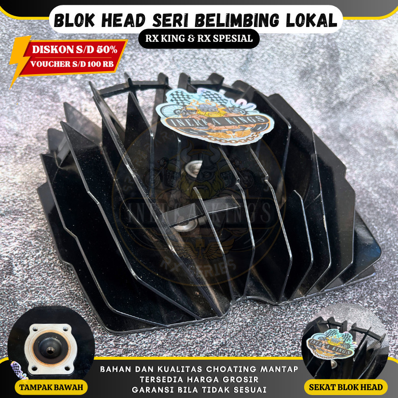 Jual Blok Cylinder Head Nanas Yz 125 Rx King Rxk Lokal | Shopee Indonesia
