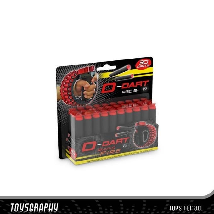 Jual Peluru Nerf Suction Nempel Kaca Foam Busa D Dart Isi 30 Bullets ...