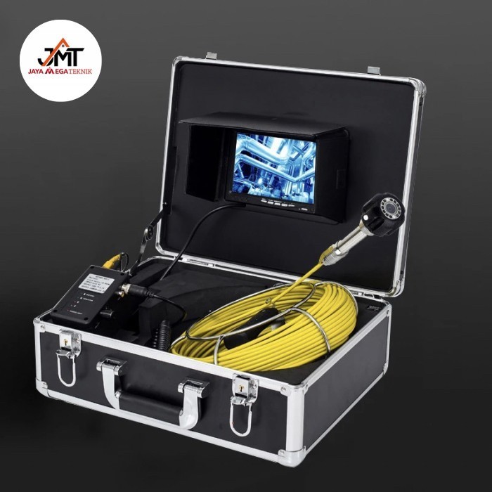 Jual Sewer pipe inspection snake camera 7 inch 20m cable with DVR ...