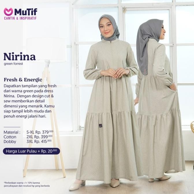 Jual Sarimbit Mutif Nirina Green Forrest Original | Shopee Indonesia