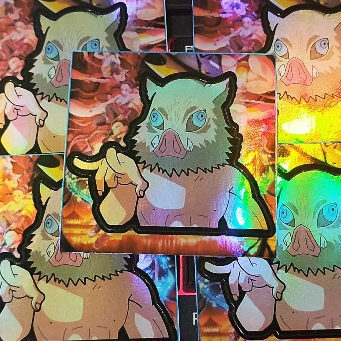 Jual STICKER STIKER HOLOGRAM ANIME -KIMETSU NO YAIBA INOSUKE - STIKER ...