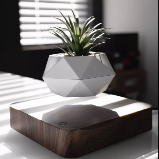 Jual Magnetic Levitaton Floating Pot Melayang Levitating Desk Setup ...