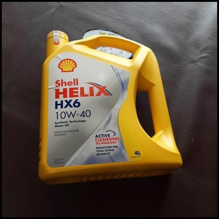 Jual HOT DEAL OLI SHELL HELIX HX6 10W-40 4LITER (KHUSUS GRAB - GOJEK ...