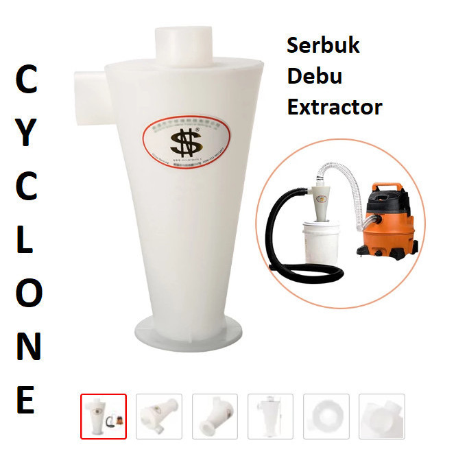 Jual Dust Collector Industrial Extractor Woodworking Cyclone Vacuum ...