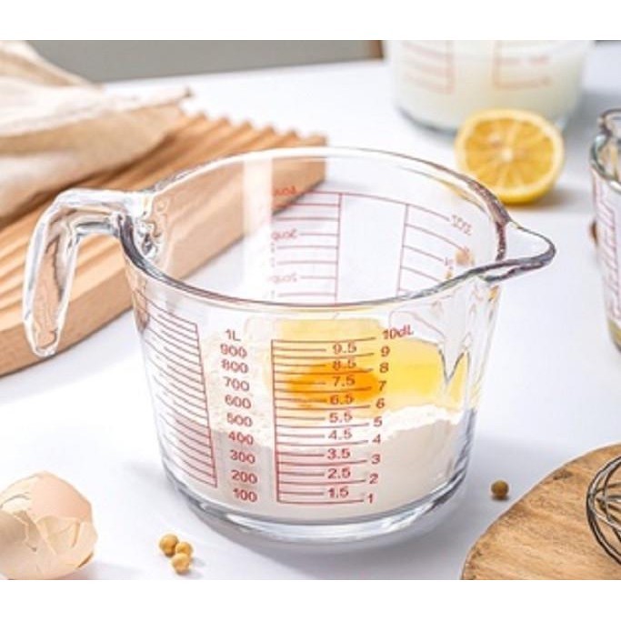 Jual Measuring Cup/ Gelas Ukur/ Gelas Ukur Kaca/ Gelas Ukur 1 Liter ...