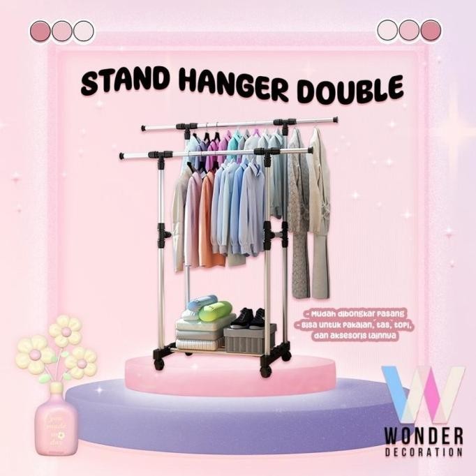 Jual Stand Hanger Serbaguna Stand Hanger Model Kekinian Stand Hanger ...