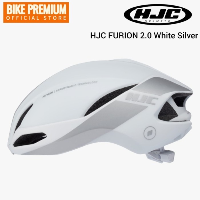 Jual Helm Sepeda Helmet Original HJC Furion 2.0 MT GL White Silver ...