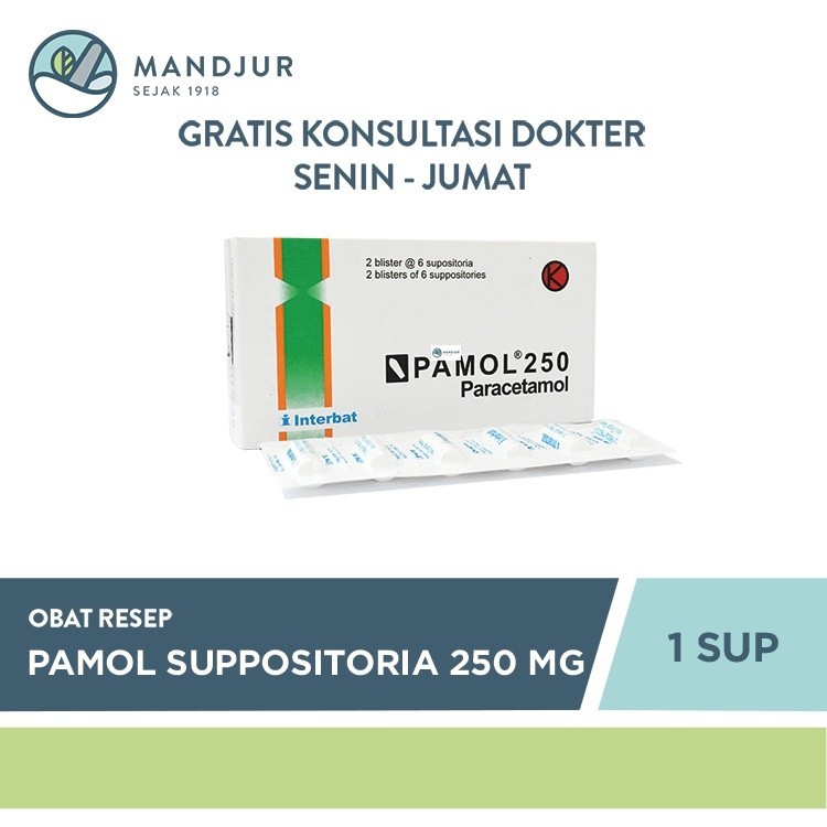Jual Pamol Suppositoria 250 Mg | Shopee Indonesia