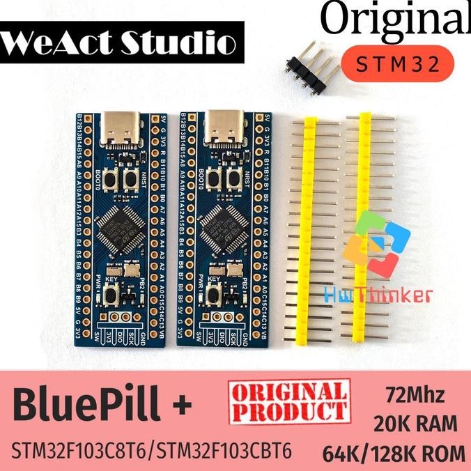 Jual WeAct Studio BluePill+ STM32F103C8T6 /STM32F103C8T6 ARM STM32 Board | Shopee Indonesia