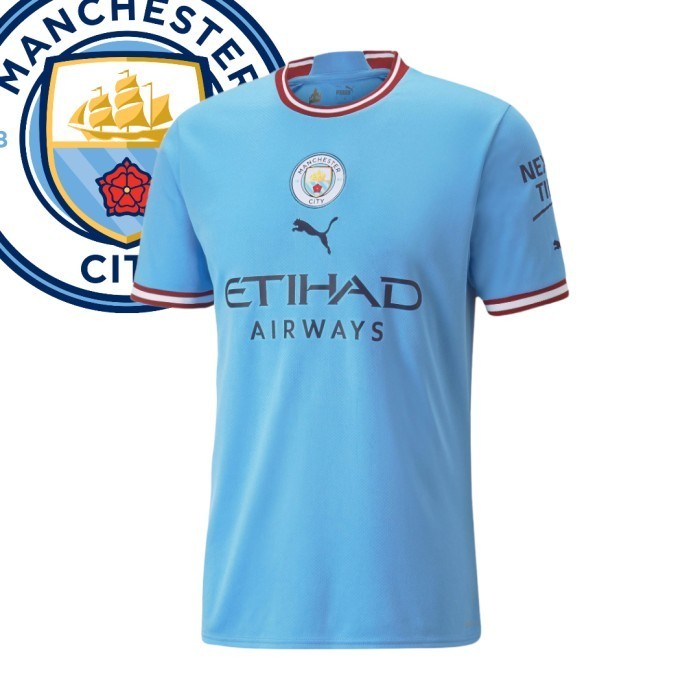 Jual Jersey Original Manchester City Home Stadium Treble 2022/23 ...
