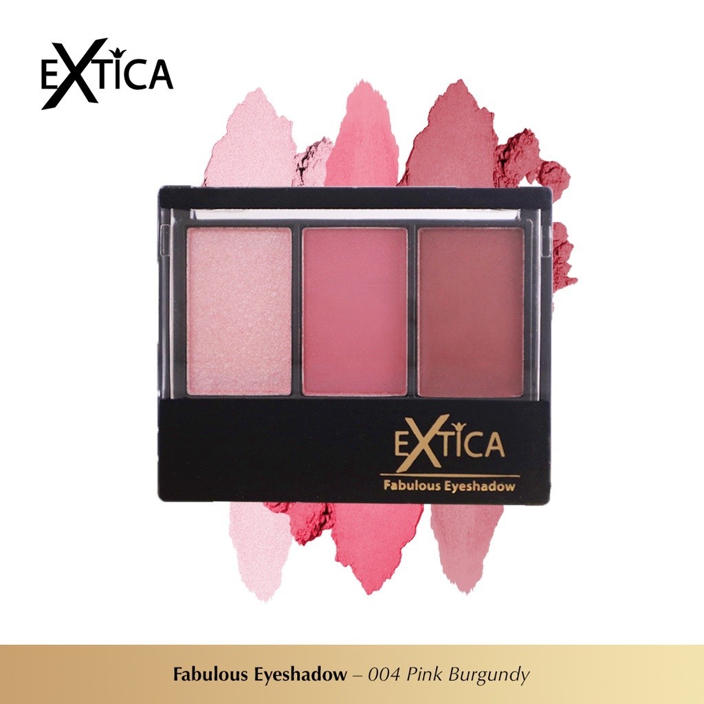 Jual EXTICA Fabulous Eyeshadow Burgundy Pink BPOM 6gr Perona Mata Make ...