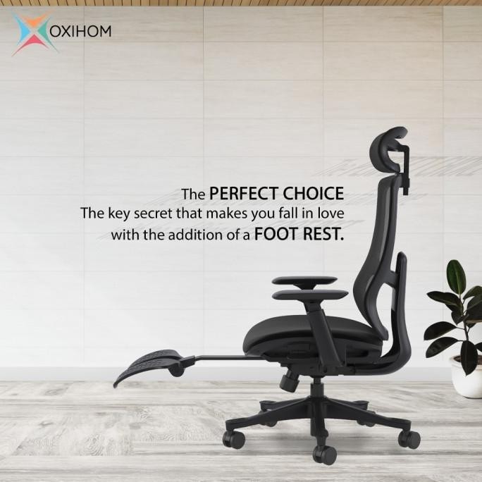 Jual Oxihom FT3 Full Mesh Foot Rest Kursi Kantor Gaming Belajar ...