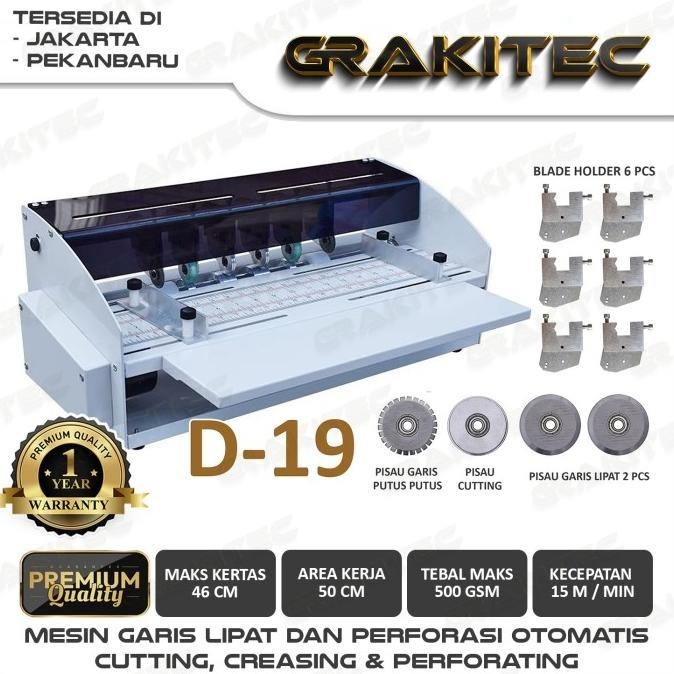 Jual Mesin Garis Creasing Perforasi Otomatis GRAKITEC | Shopee Indonesia