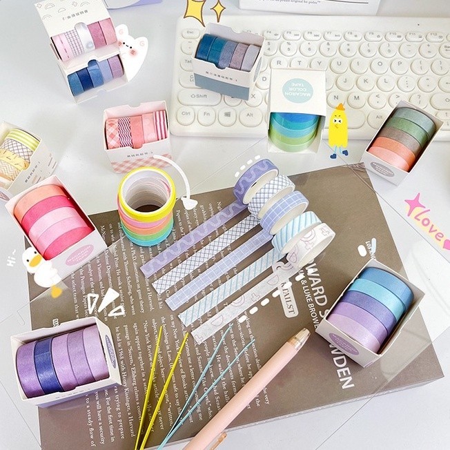 Jual MSBS Roll Masking Tape Set 5 Pcs Essential Collection Basic ...