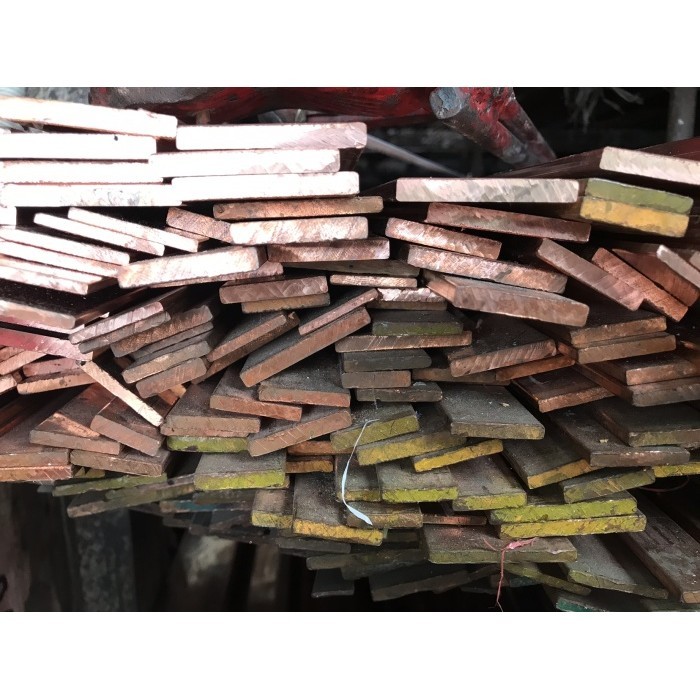 Jual Busbar / plat / rail copper import 10 x 50 10x50 mm asli tembaga 4 ...