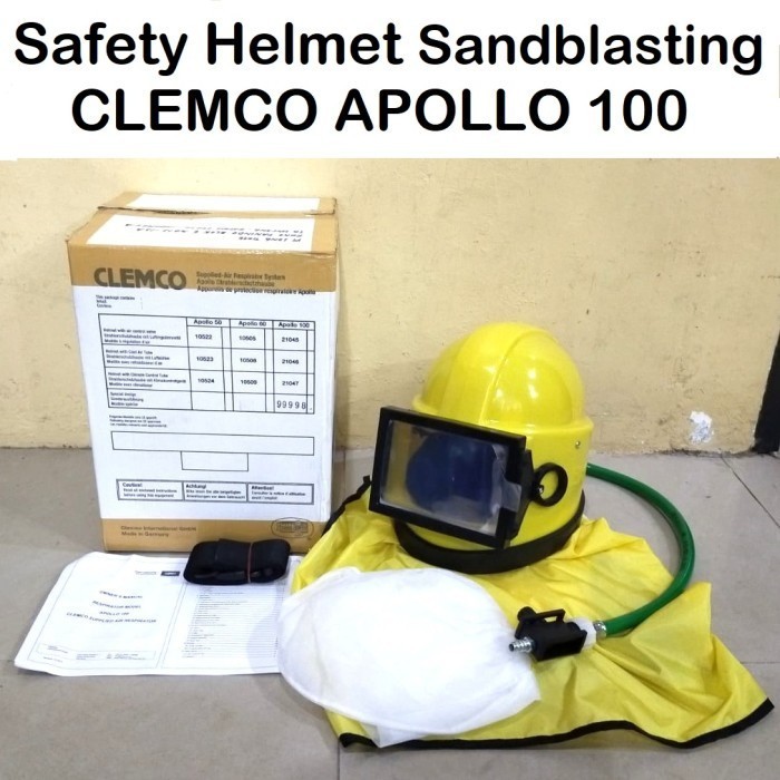 Jual CLEMCO Apollo 100 Blasting Helmet Helm Sandblasting Safety Helmet 100 | Shopee Indonesia