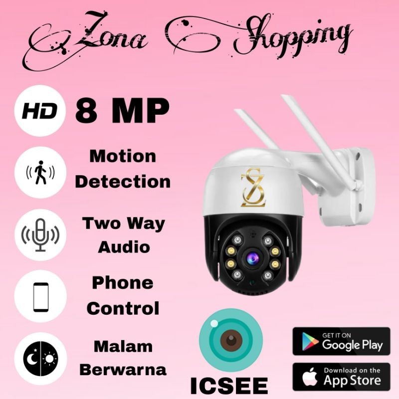 Jual NEW IP CAMERA ICSEE HD 8MP FULL HD OUTDOOR WIFI CCTV IP CAMERA ...