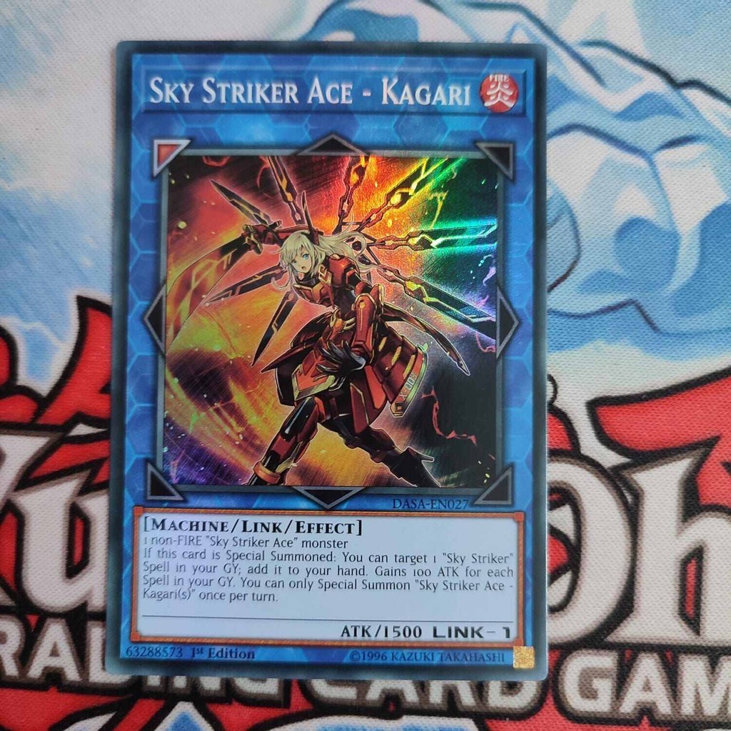Jual yugioh sky striker ace kagari DASA super rare original | Shopee Indonesia