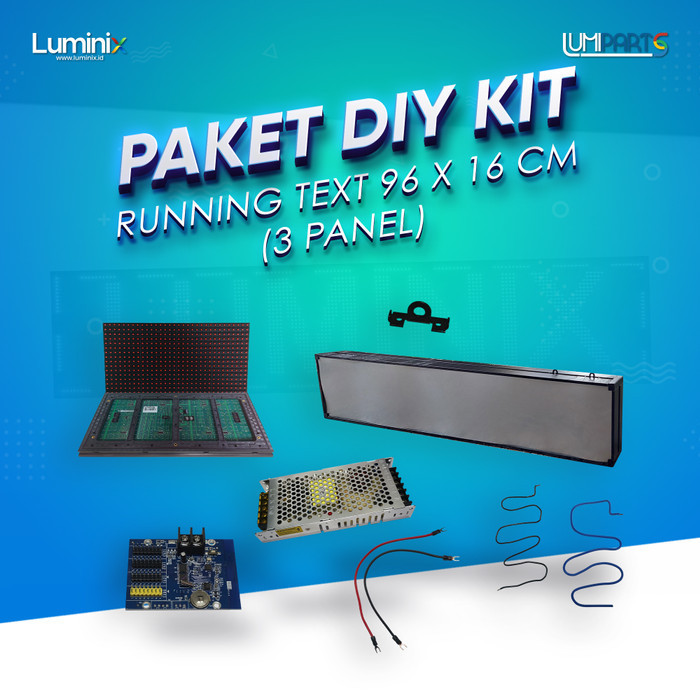 Jual DIY / KIT Running Text p10 Merah Full Outdoor 96cm x 16cm | Shopee ...