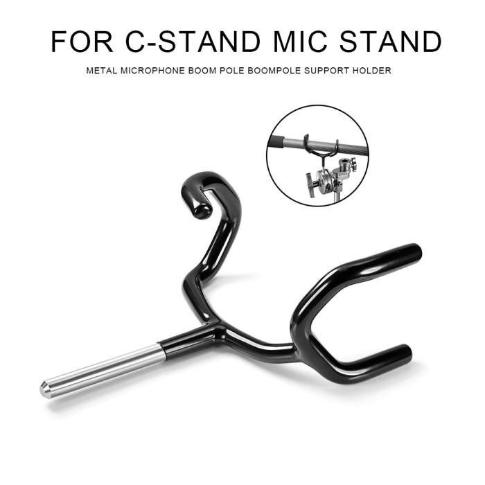 Jual METAL BOOMPOLE HOLDER - FOR C STAND - MICROPHONE BOOM POLE HOLDER ...