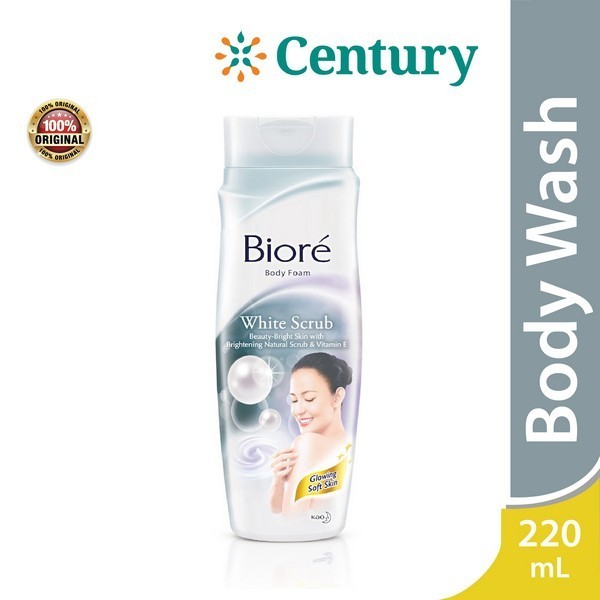 Jual Biore Body Foam White Scrub Botol 220ml | Shopee Indonesia