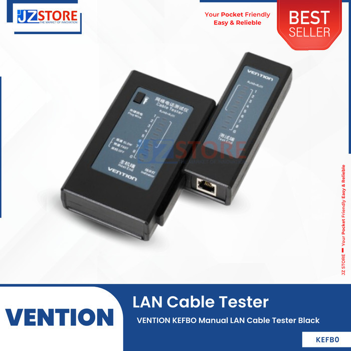 Jual HARGA DISC - VENTION KEFB0 Manual Cable Lan Tester Black | Shopee ...