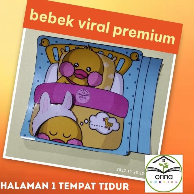 Jual Paper Duck Bebek Viral Premium Mainan Edukasi Anak Busy Quite Book ...