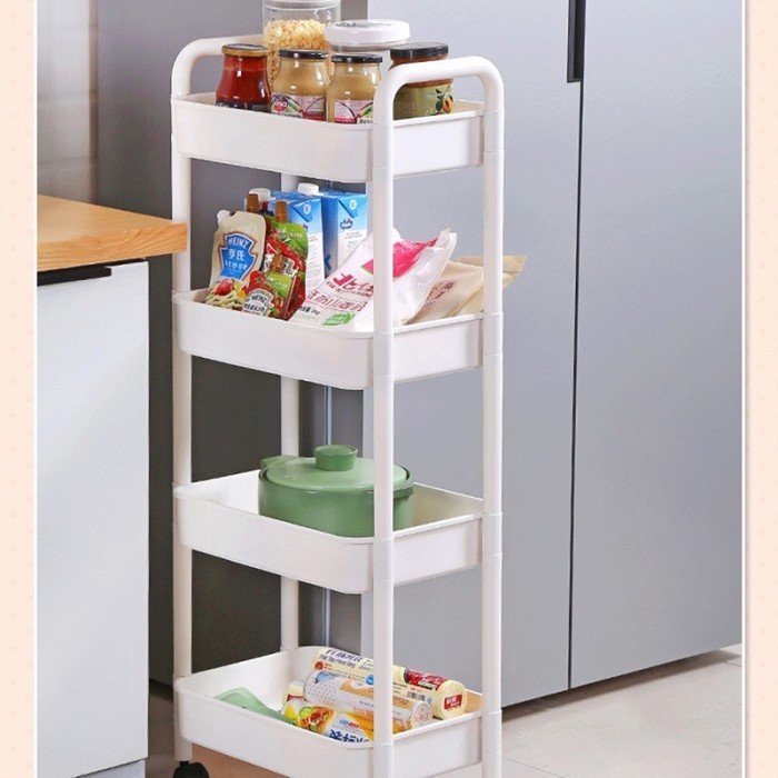 Jual rak dorong 4 susun roda serbaguna / rak dorong 3 susun roda ...