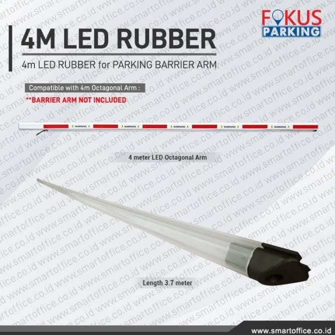 Jual Karet 4 Meter Palang Parkir Barrier Gate 4M Lampu Led Outdoor Anti ...