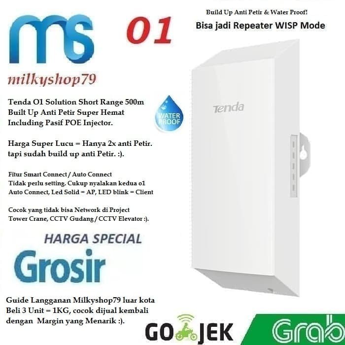 Jual Tenda O1 500M Outdoor Point To Point Cpe - Tenda 01 Wireless ...
