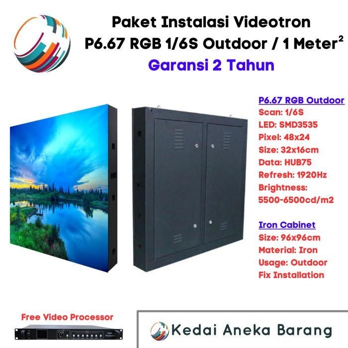 Jual Paket LED Videotron P6.6 P6 Outdoor Kabinet Cabinet Iron Besi 96x96 | Shopee Indonesia
