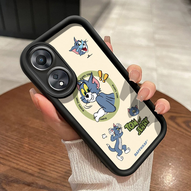 Jual Casing Hp OPPO A78 Case pola teh susu Kucing dan tikus desain ...