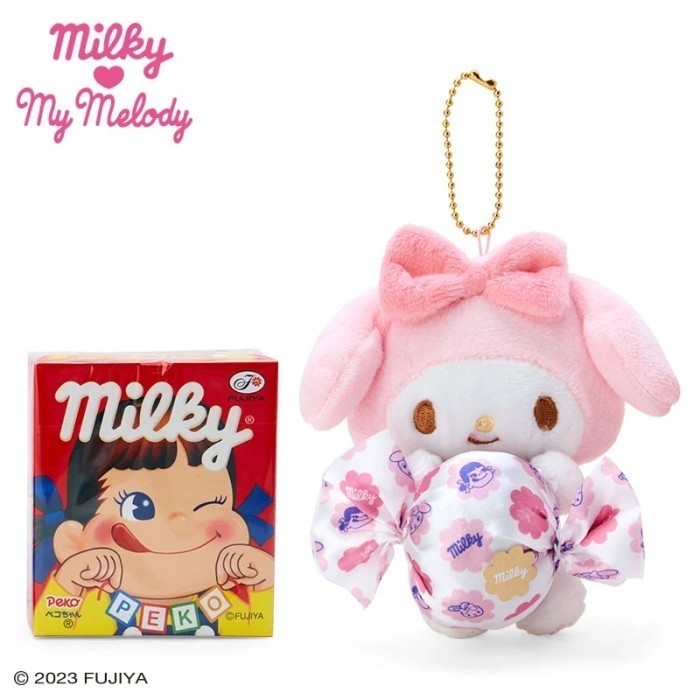 Jual Boneka Mascot Bag Charm X Milky Sanrio Original My Melody | Shopee ...