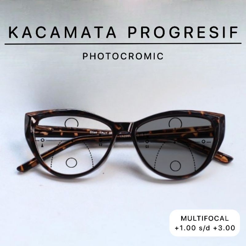 Jual Kacamata Baca dan Jalan ( PROGRESIF) Photocromic model CAT EYE ...