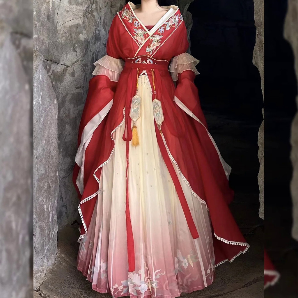 Jual Original Hanfu 9 PCS Ancient Chinese Costume Women Clothes ...