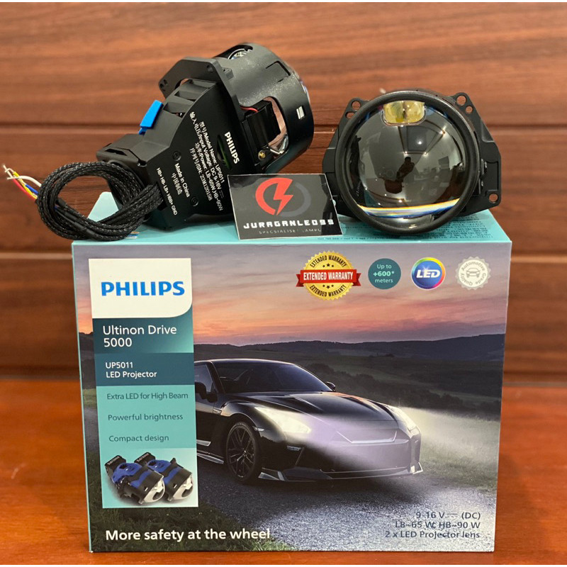 Jual Biled Philips Ultinon Drive 5000 UP5011 BiLED Projector 6000K ...