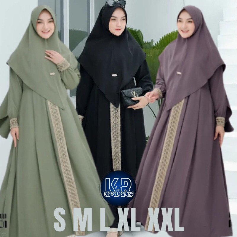 Jual YSZ GAMIS DEWASA PEREMPUAN TERBARU PLUS JILBAB KHANAYA SYARI SET GAMIS KONDANGAN GAMIS ...