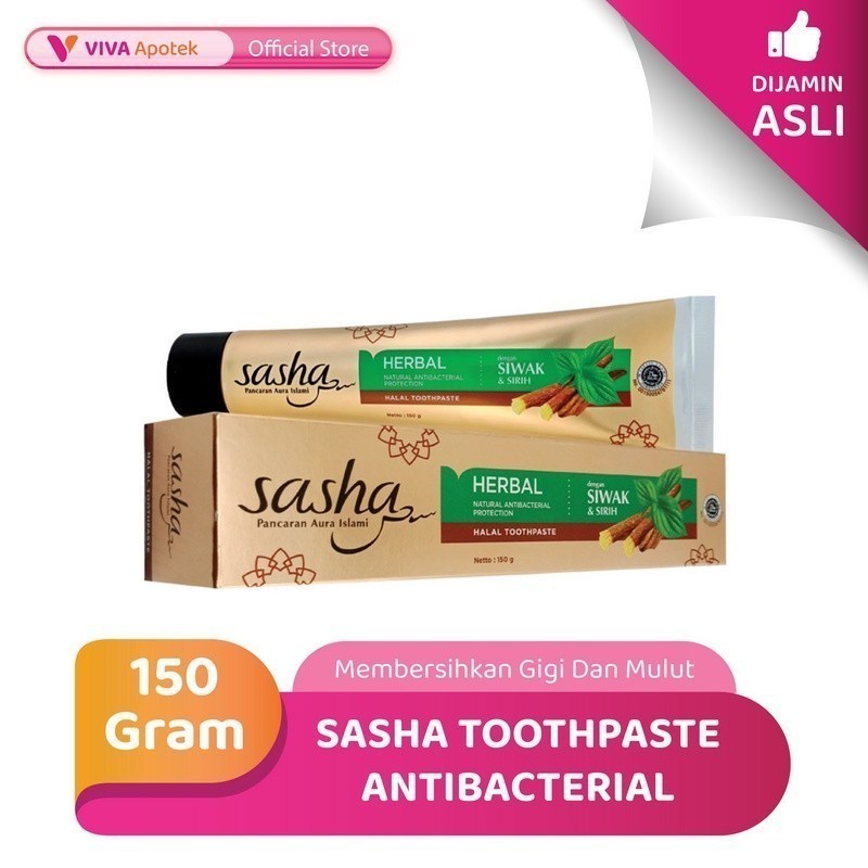 Jual Sasha Toothpaste Antibacterial (150 Gram) | Shopee Indonesia