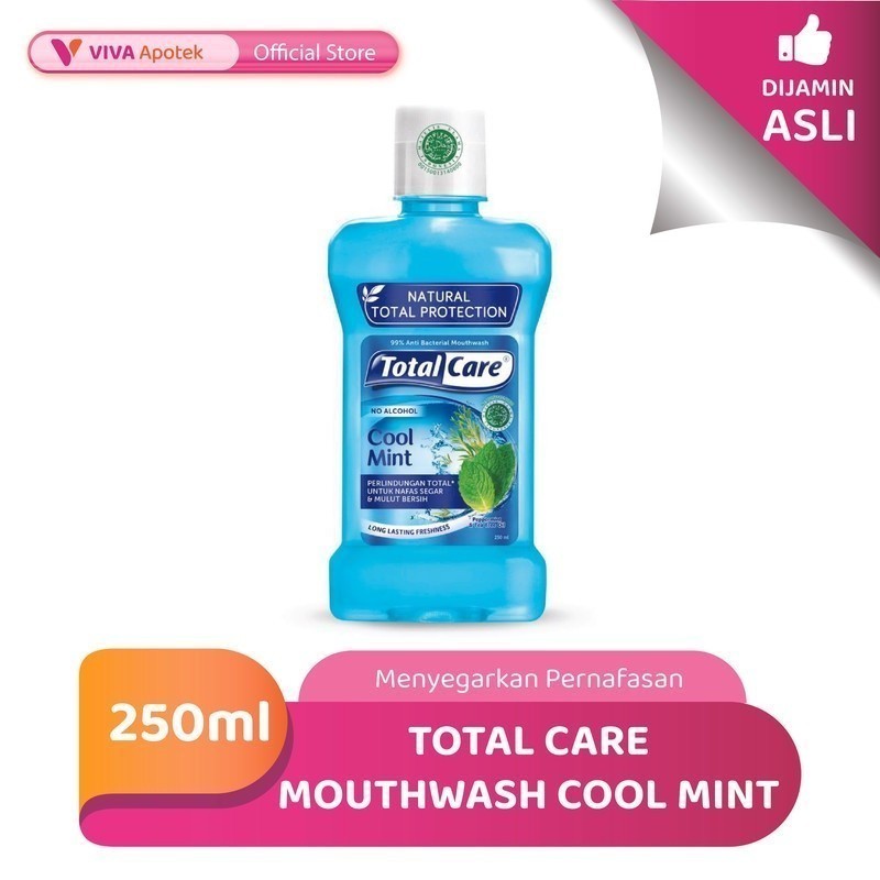 Jual Total Care Mouthwash Cool Mint Menyegarkan Pernafasan (250 ml ...