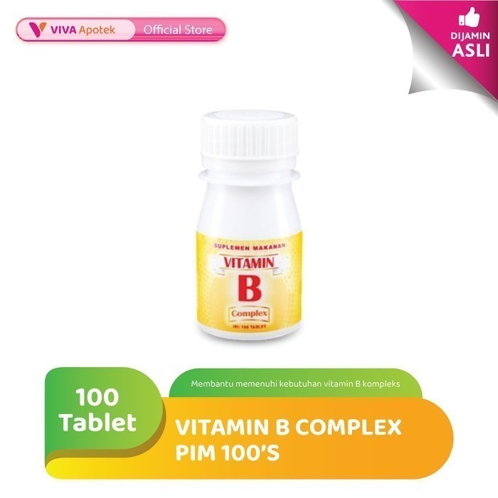 Jual Vitamin B Complex PIM (100 Tablet) | Shopee Indonesia