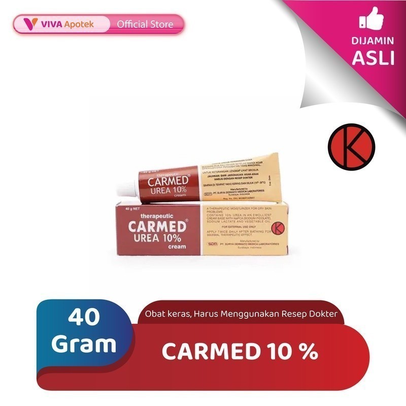 Jual Carmed 10 % Krim / Zat Aktif Urea 10% / Kulit Kering (40 Gram ...